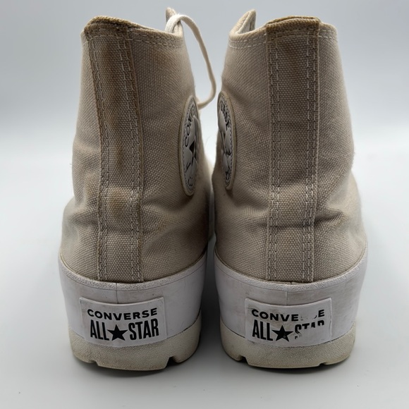 Converse | Shoes | Converse Cream Hightop Sneakers | Poshmark